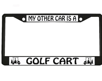 Golf License Plate Frame | Etsy