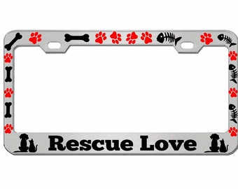 Animal Rescue License Plate - Etsy