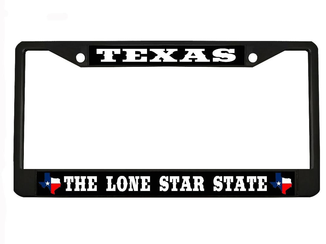 Texas the Lone Star State Design Heavy Duty Metal Car License Plate ...