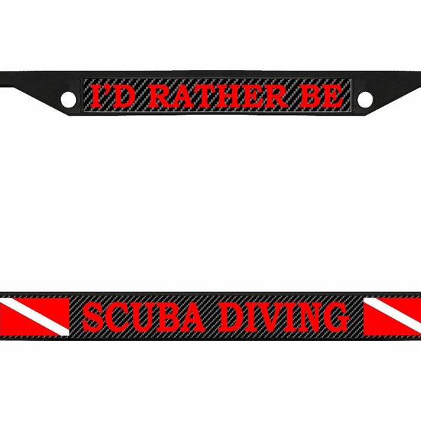 Scuba License Plate Frame - Etsy