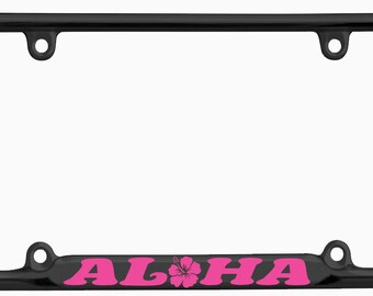 Aloha License Plate Frames - Etsy
