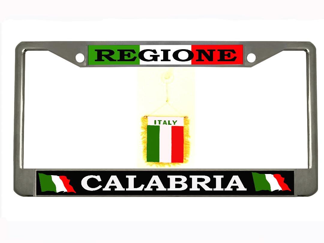 Regione Calabria Design Heavy Duty Metal Car License Plate Frame Auto ...
