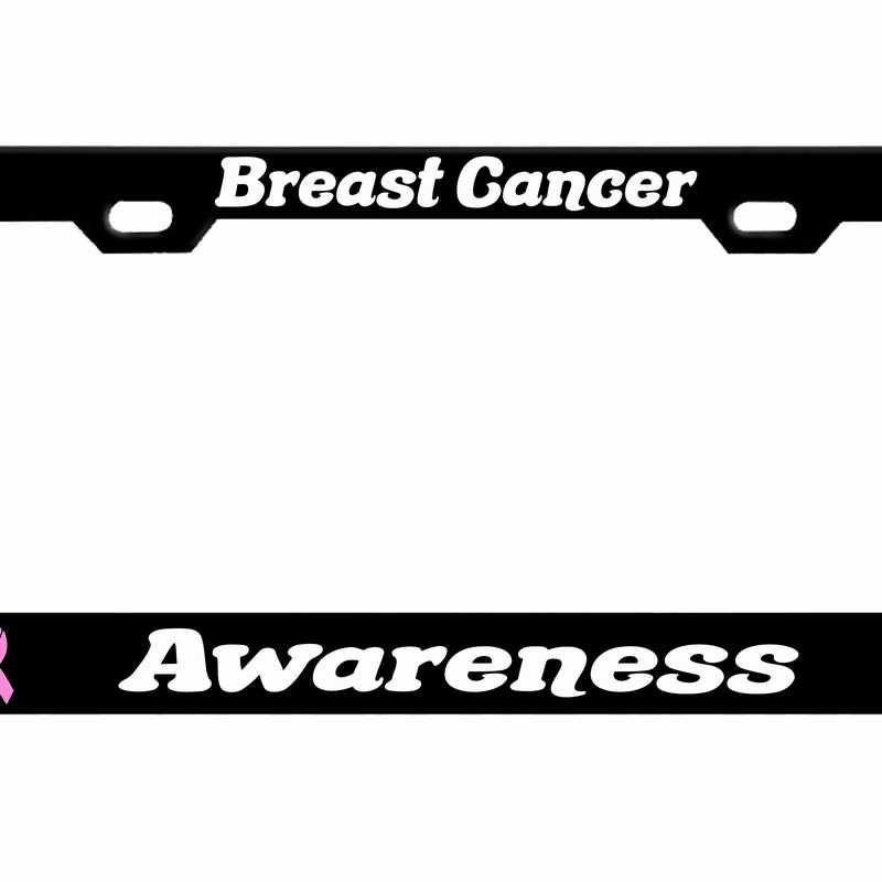 Breast Cancer Awareness License Plate Frame - Etsy