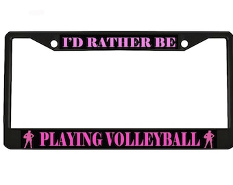 License Plate Frame Volleyball - Etsy