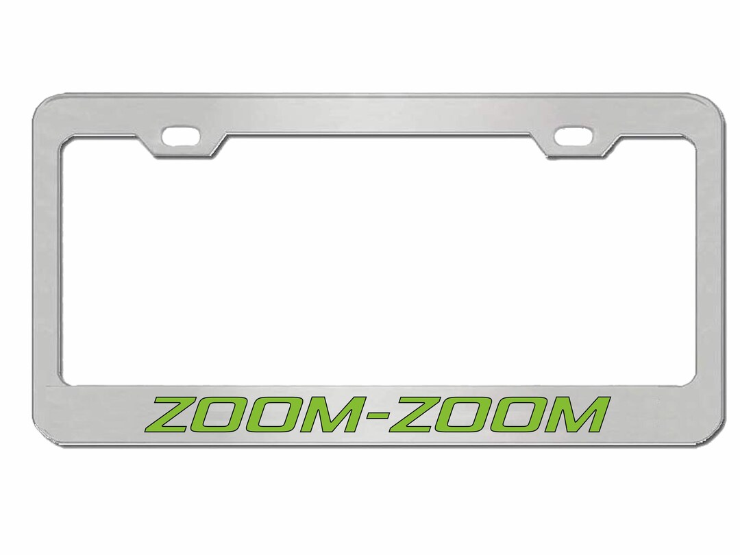 Mazda Zoom Zoom Style Heavy Duty Metal License Plate Frame/car ...