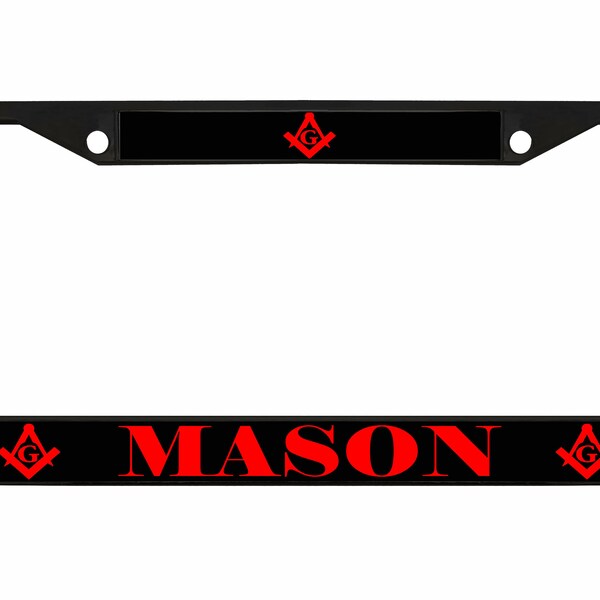Masonic License Plate Frame - Etsy