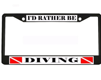 Diving License Plate Frame - Etsy