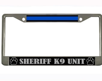 K9 Unit License Plate Frame - Etsy