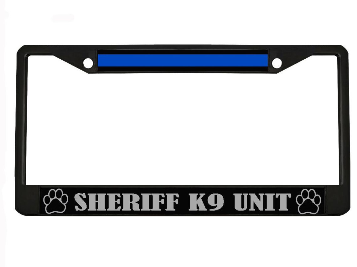 Thin Blue Line Sheriff K9 Unit Design Heavy Duty Metal Car - Etsy Finland