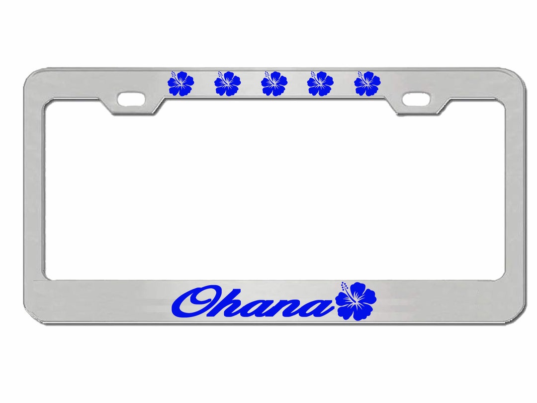Ohana Design Heavy Duty Metal Car License Plate Frame Auto Tag Holder ...