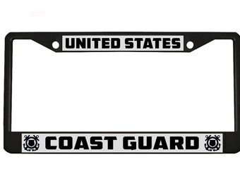 Coast Guard License Plate Frame - Etsy