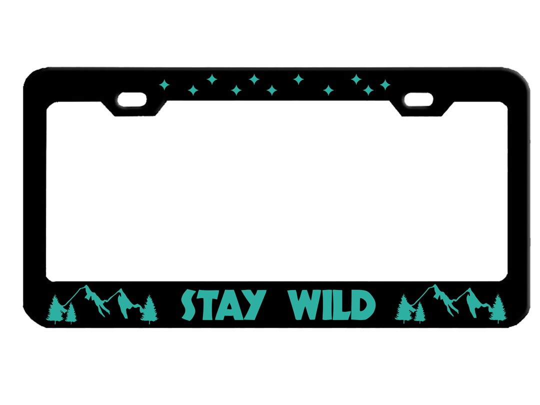 Stay Wild Style Heavy Duty Metal License Plate Frame/car Accessories ...
