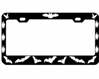 License Plate Frame Bats - Etsy