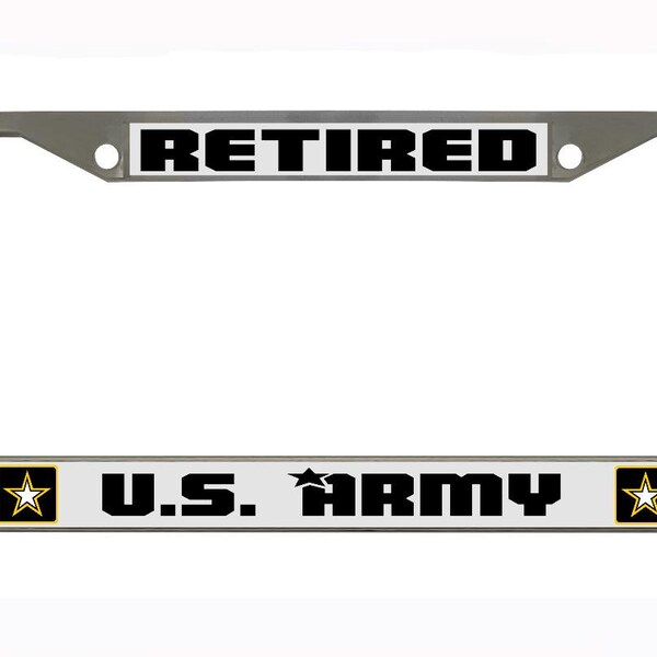 Retired Army License Plate Holder - Etsy