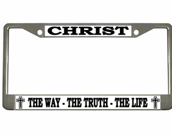 Religious License Plate Holder - Etsy