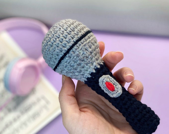 Microphone Rattle Crochet Pattern Crochet Rattle Pattern - Etsy