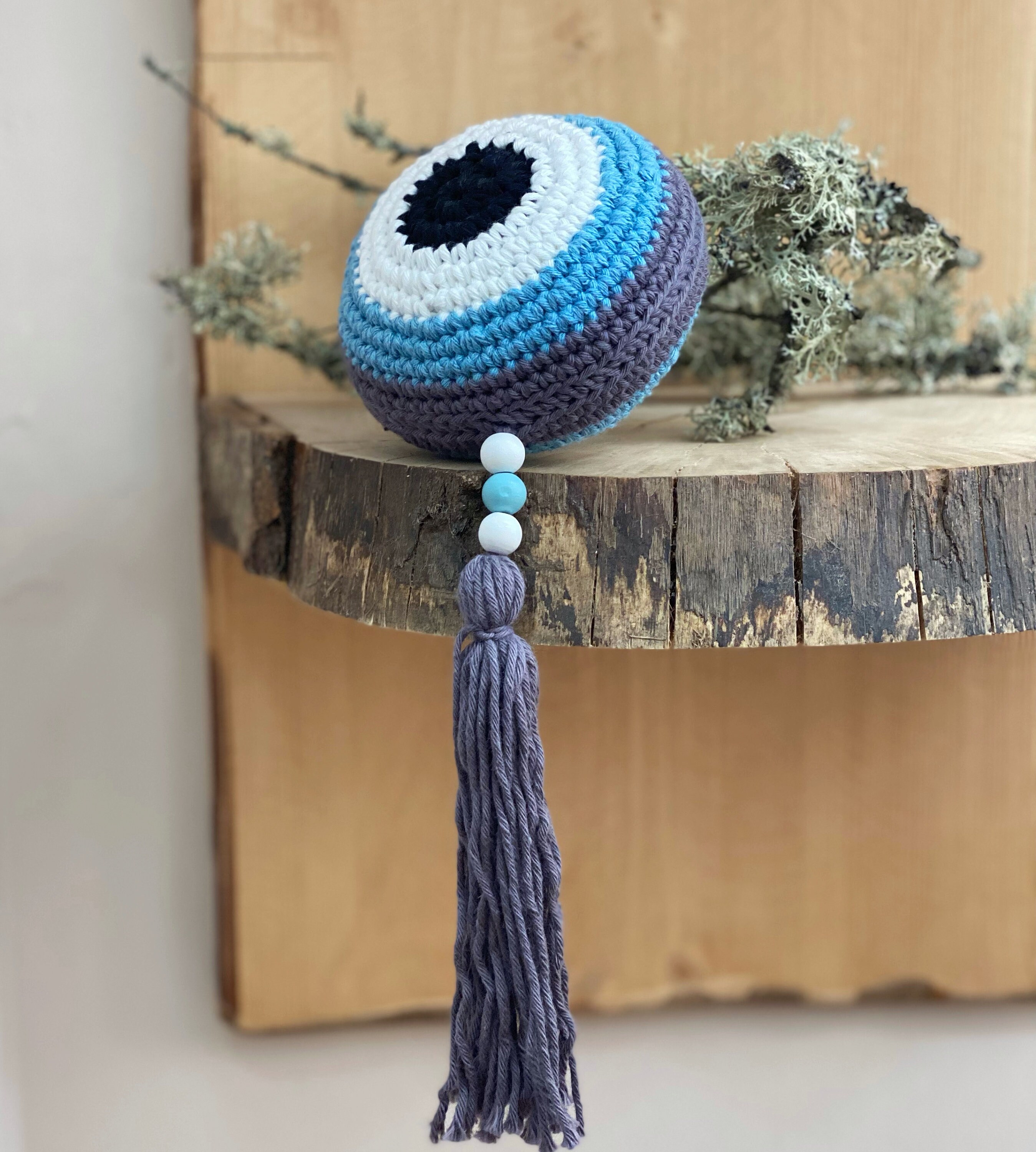 Evil Eye Crochet Pattern Evil Eye Charm Pattern Easy Crochet - Etsy