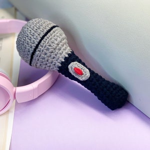 Microphone Rattle Crochet Pattern, Crochet Rattle Pattern, Amigurumi ...