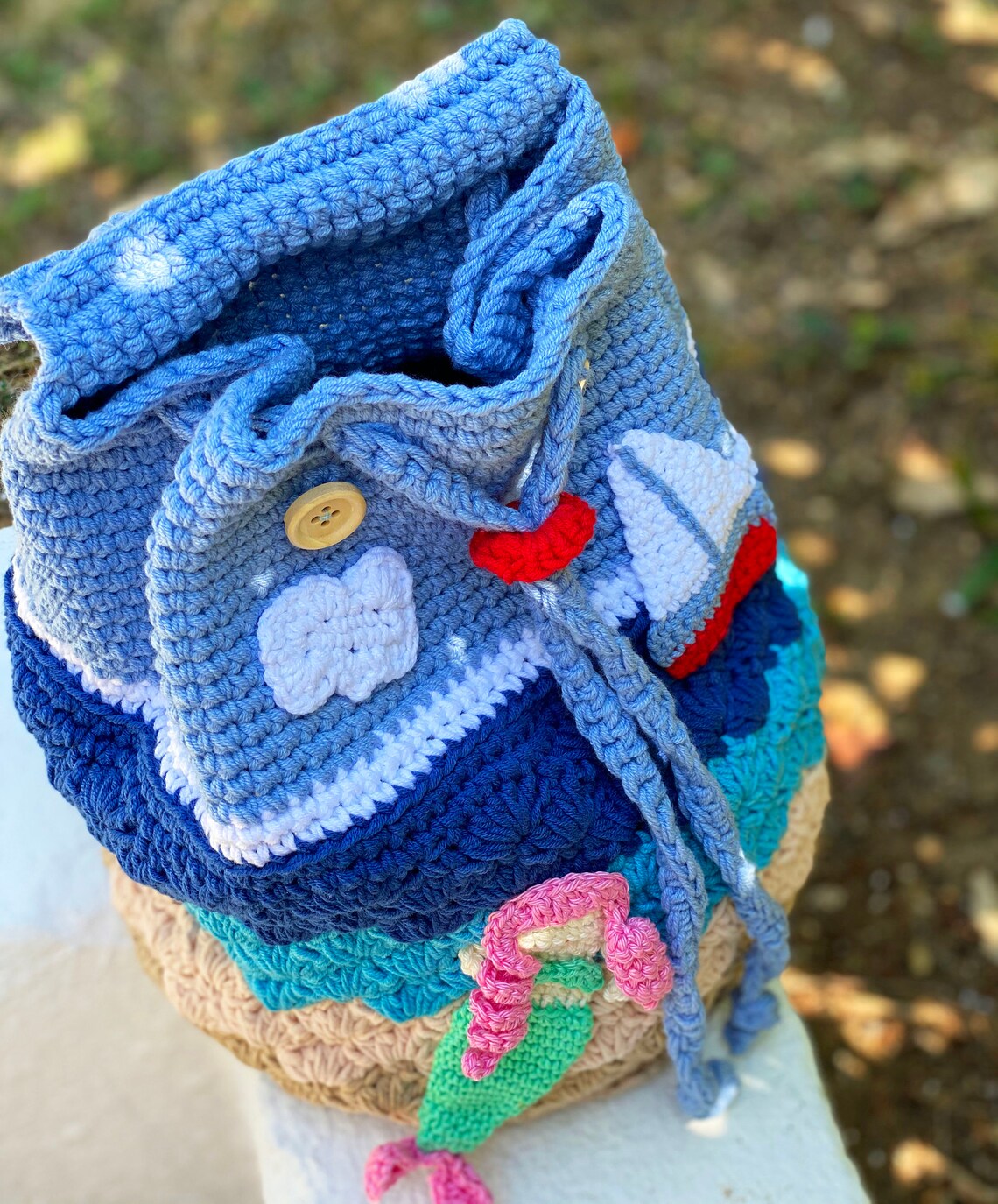 Pdf Crochet Pattern, Kids Backpack Pattern, Crochet Summer Bag, Bag ...