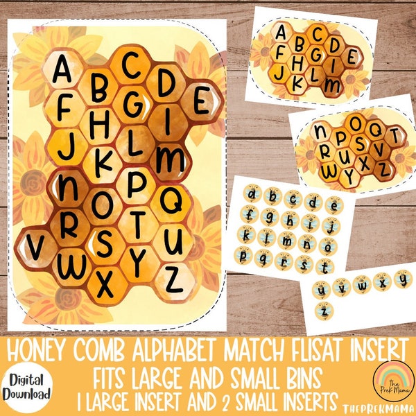 Honey Bee Alphabet - Etsy