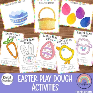 Easter Play Dough Activities, Easter Play Dough Mats, Easter Preschool ...