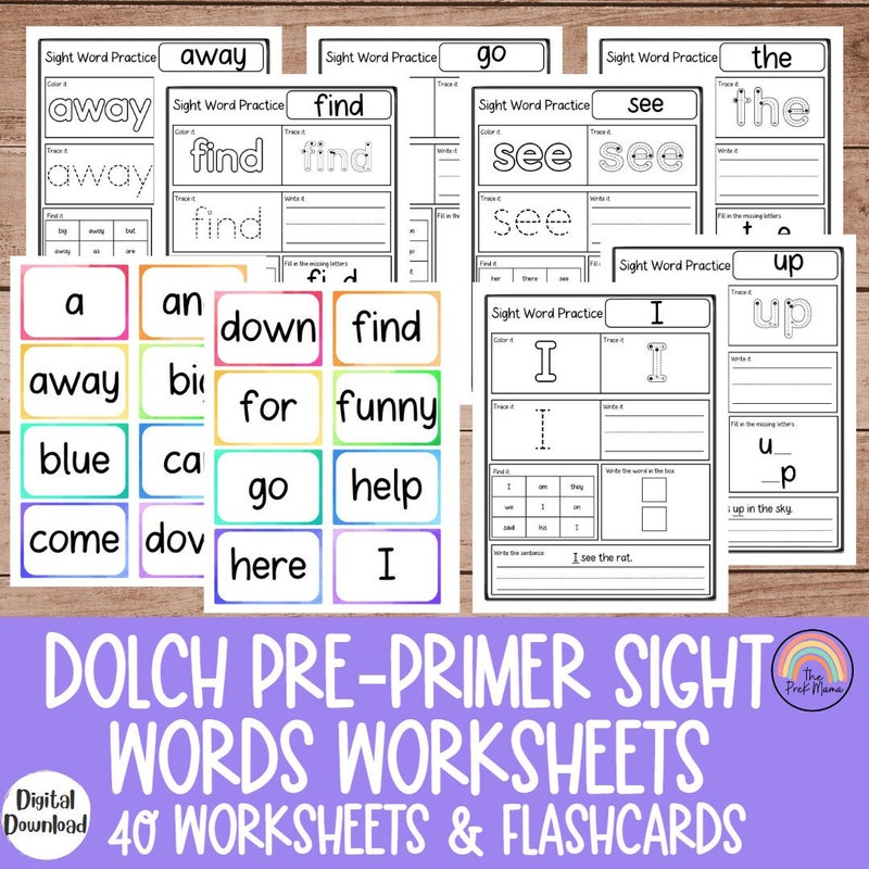Dolch Sight Words - Etsy