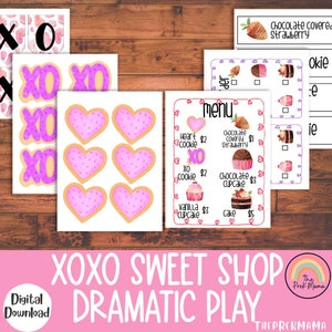 Valentine's Day Dramatic Play XOXO Sweet Shop, Preschool Dramatic Play ...