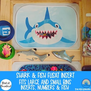 Shark and Fish Flisat Insert, Flisat Insert, Flisat Table, Flisat ...