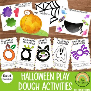 Halloween Play Dough Activities, Halloween Preschool Printable ...
