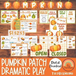 Pumpkin Patch Dramatic Play Pretend Play Classroom Dramatic - Etsy