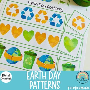 Earth Day Patterns, Preschool Worksheet, Preschool Printable ...