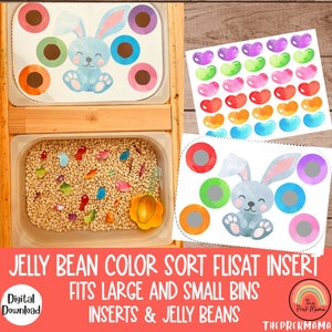 Jelly Bean Sort, Easter Flisat, Flisat Table, Flisat Insert Printable ...