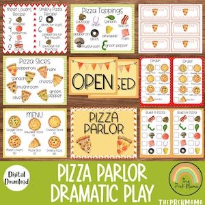 Pizza Parlor Dramatic Play, Pretend Play, Classroom Dramatic Play, Home ...