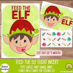 Feed the Elf Flisat Insert, Christmas Flisat Insert, Flisat Insert ...