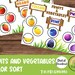 Fruits and Vegetables Color Sort Preschool Worksheet | Etsy
