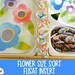 Flower Size Sort Flisat Inserts, Flisat Table, Flisat Insert Printable ...