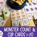 Monster Count and Clip Cards Preschool Printable Preschool - Etsy