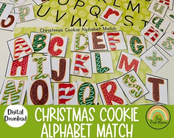 Printable Christmas Tree Letter Match Activity - Etsy