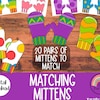 Mitten Letter Match, Winter Preschool Printable, Alphabet Activity ...