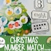 Christmas Number Match Christmas Preschool Printable - Etsy