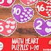 Valentine's Day Math Puzzle, Preschool Printable, Valentines Pintables ...