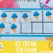 Ice Cream Ten Frame, Numbers 1-10 Count and Match, Montessori Printable ...