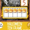 Halloween Ten Frame, Halloween Math, Halloween Preschool Printable ...