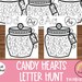 Candy Hearts Letter Hunt Preschool Curriculum Toddler - Etsy