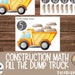 Construction Counting Activity Preschool Worksheet Preschool - Etsy