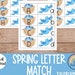 Spring Letter Match, Preschool Printables, Preschool Letters ...