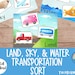 Land Water & Sky Transportation Sort Homeschool Printable - Etsy
