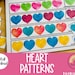 Heart Patterns Preschool Curriculum Valentine's Day - Etsy