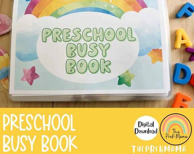 Preschool Busy Book Toddler Busy Book Preschool Printable - Etsy