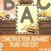 Construction Road Alphabet Posters Preschool Printable - Etsy